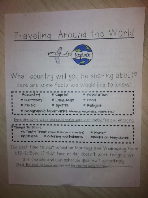 steppin' up to first grade: Away We Go…A Peek into Our Travels Around ...