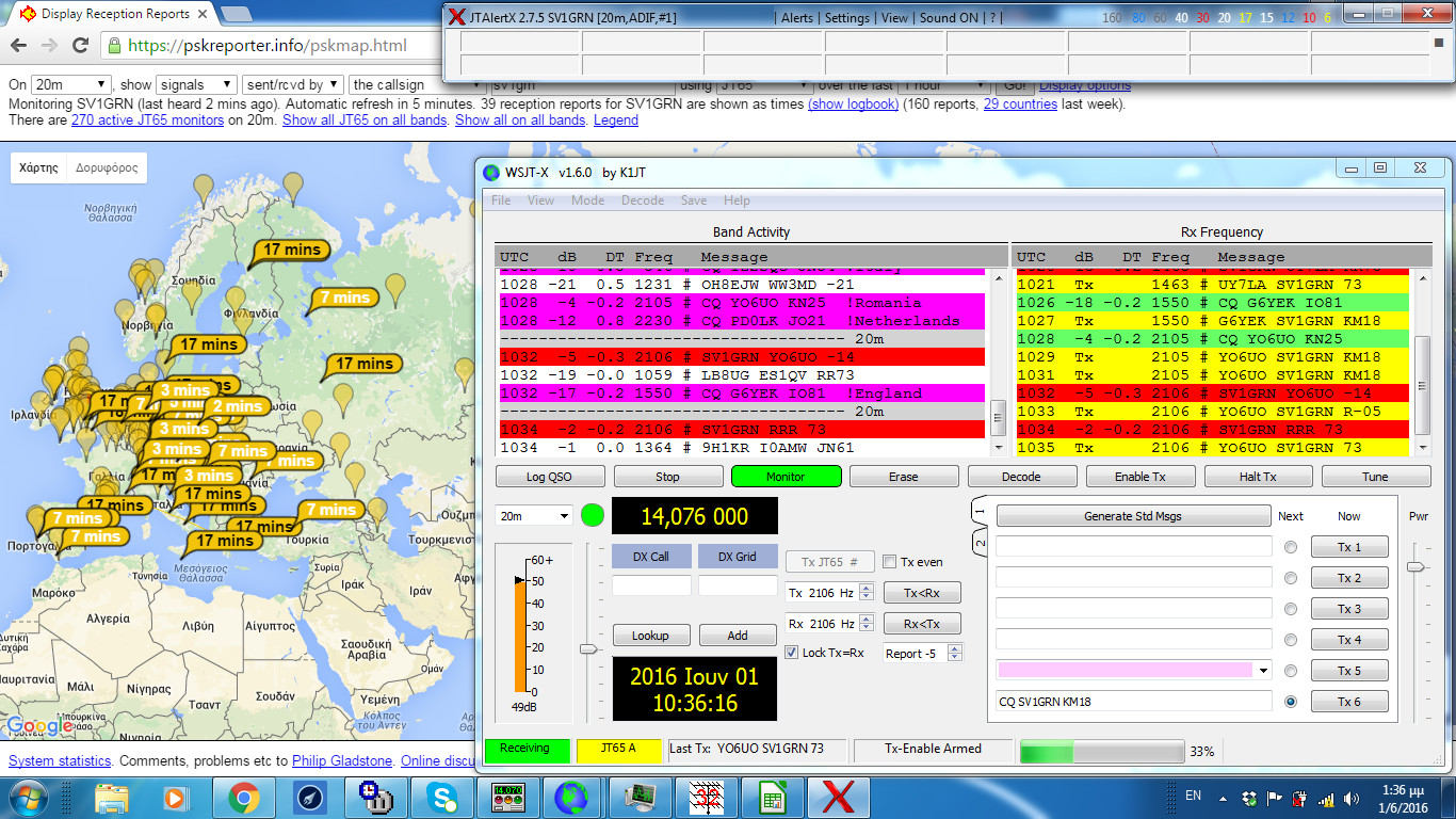SV1GRN: SFI: 86 & 37dbm