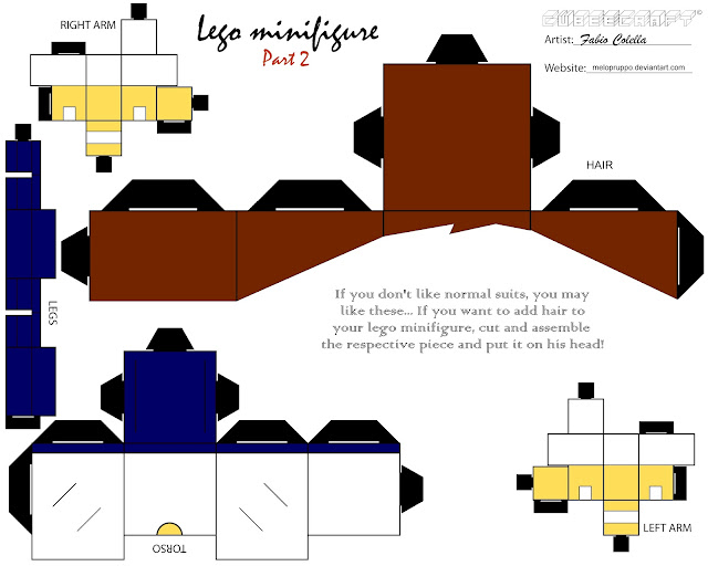 Adel's Book: Cube Paper Craft Some Cute Characters