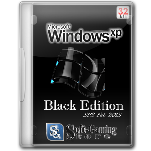 WindowsXP: Windows XP SP3 x86 Black Edition [700MB][ONE2up][MEGAFILE]