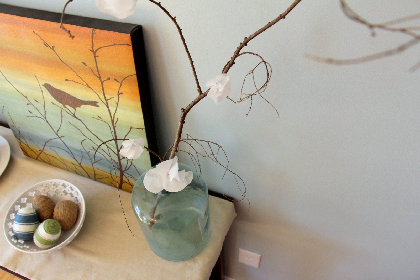 Heart Maine Home: Spring decor with natural elements and textures