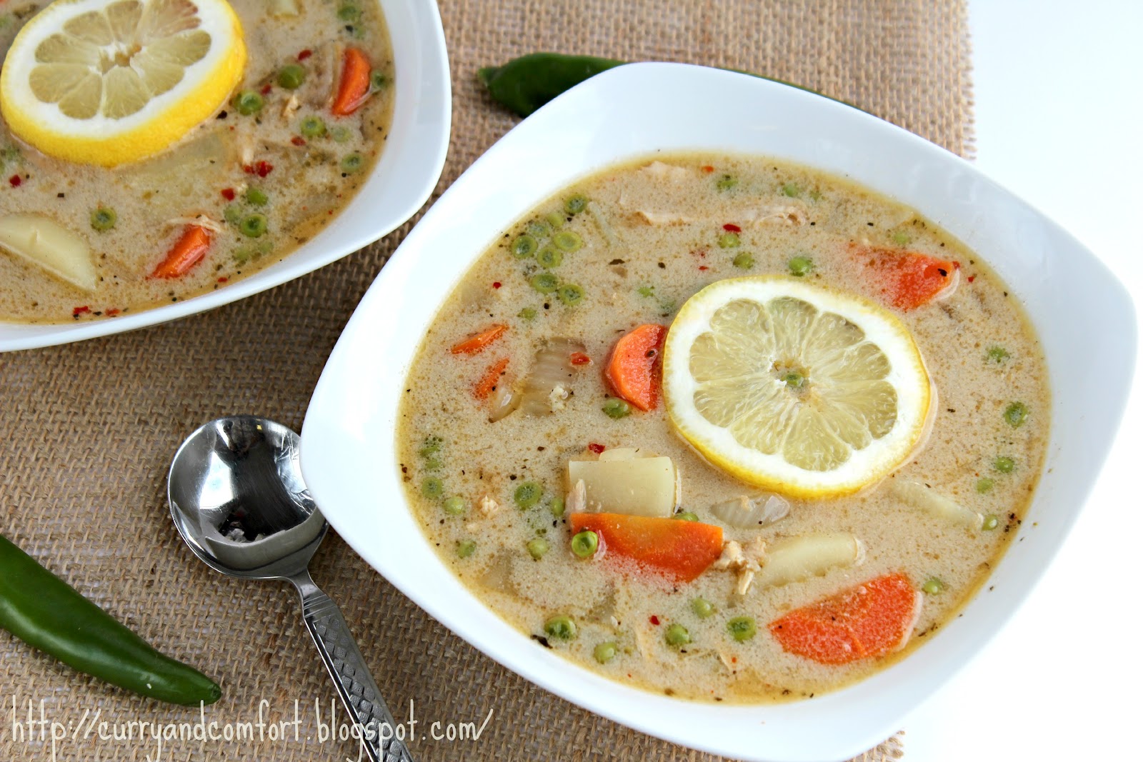 Kitchen Simmer: Lemony Thai Chicken Vegetable Soup