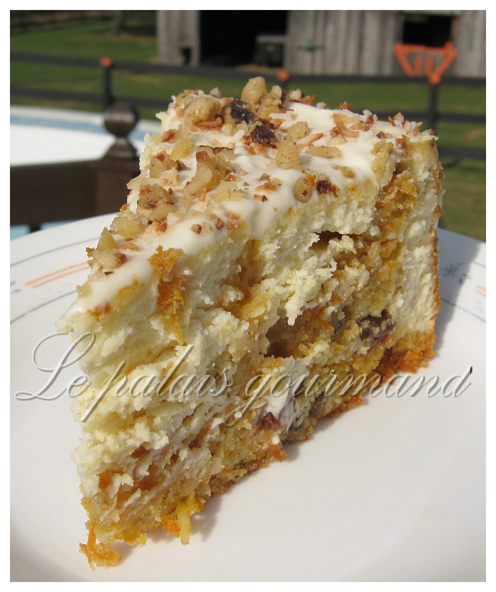 Le palais gourmand: Gâteau au fromage et aux carottes