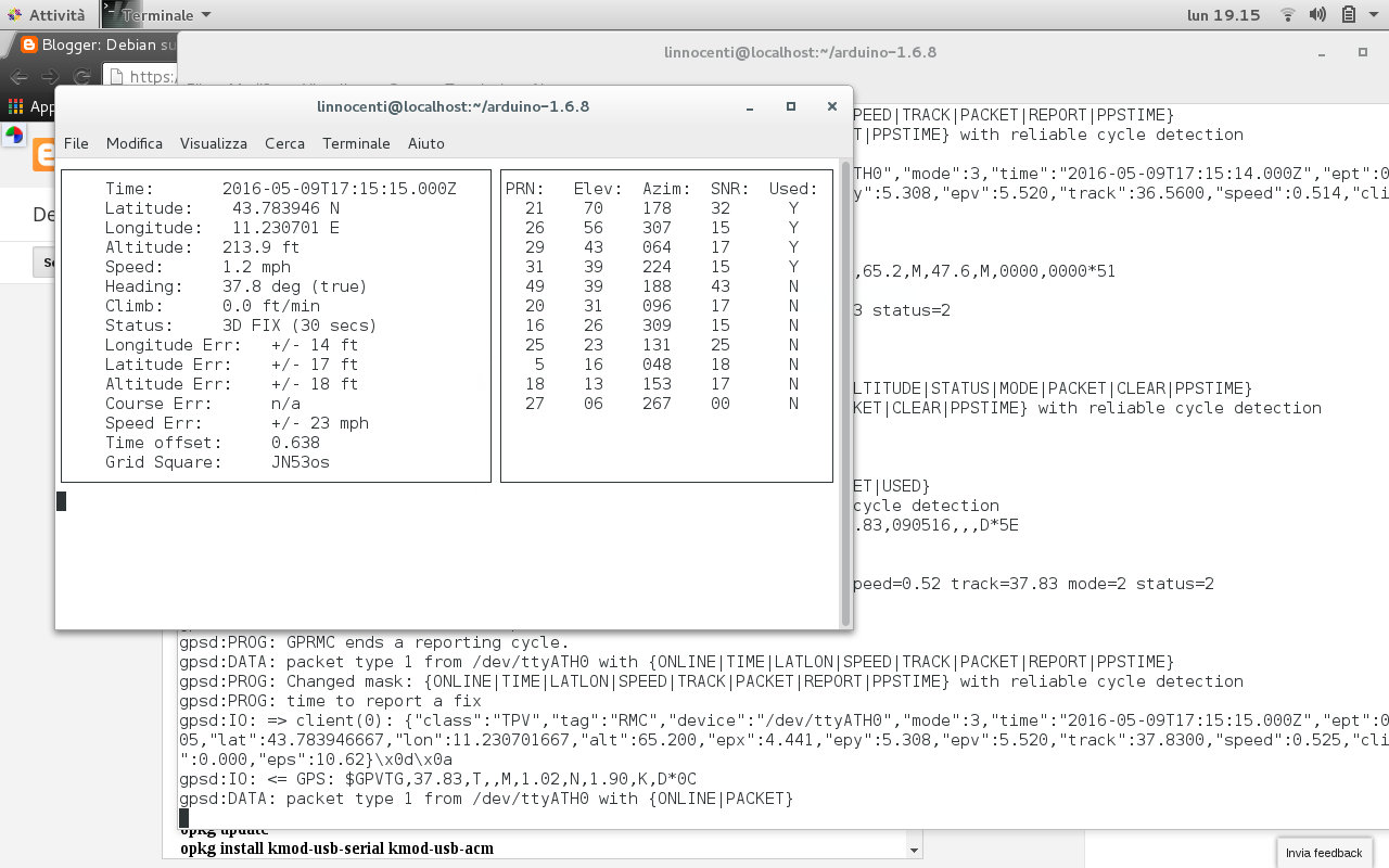 DHOB: NTP Server con GPS Seriale e Arduino YUN