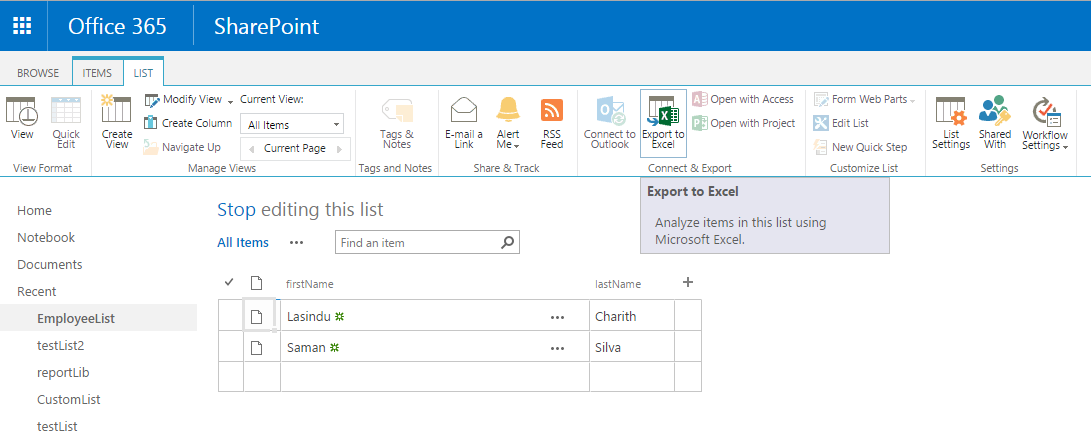 Lasindu's Tech Blog: MS Sharepoint - Manage Custom Lists using REST APIs
