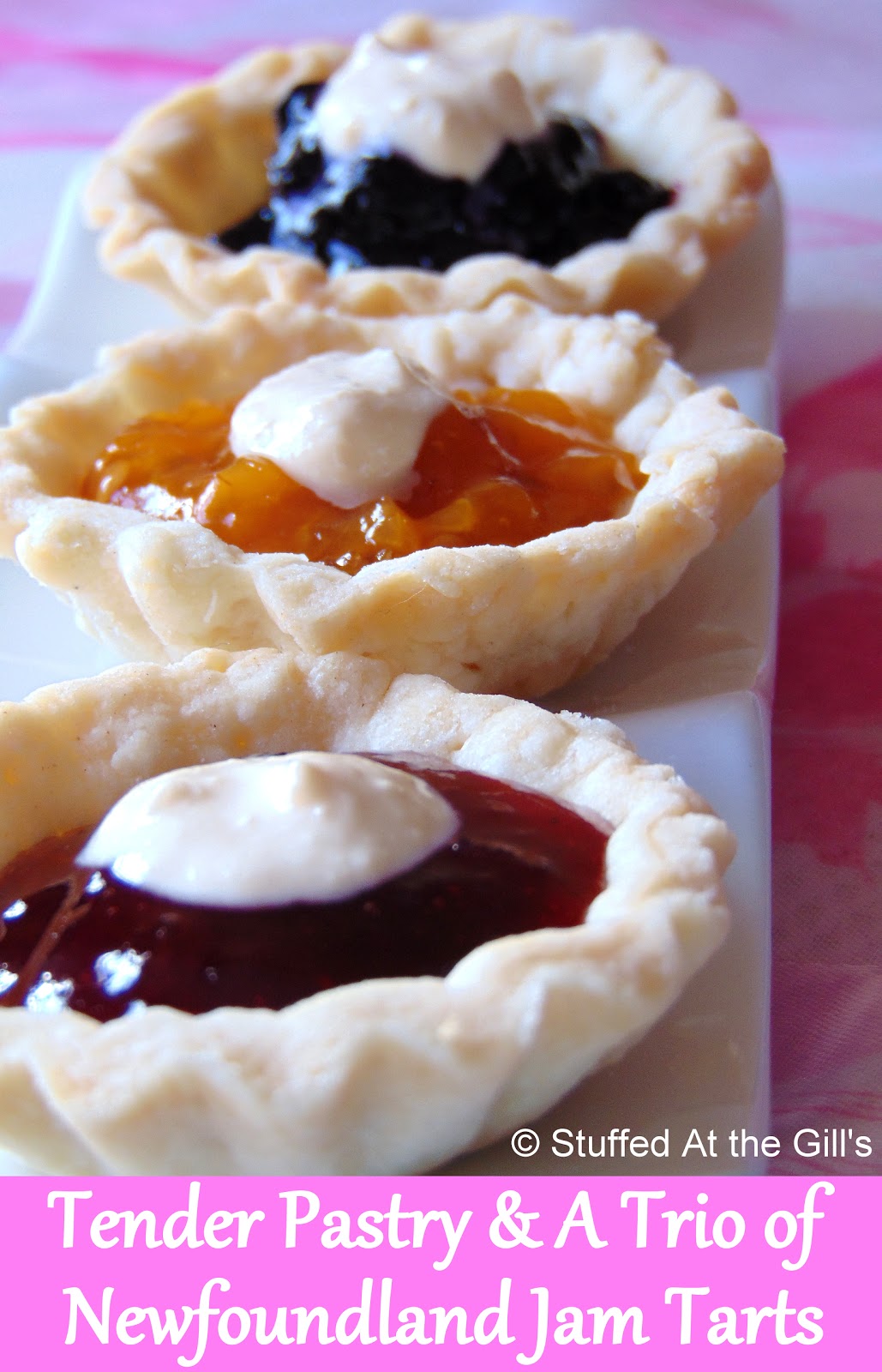 Tender Pastry & A Trio of Newfoundland Jam Tarts