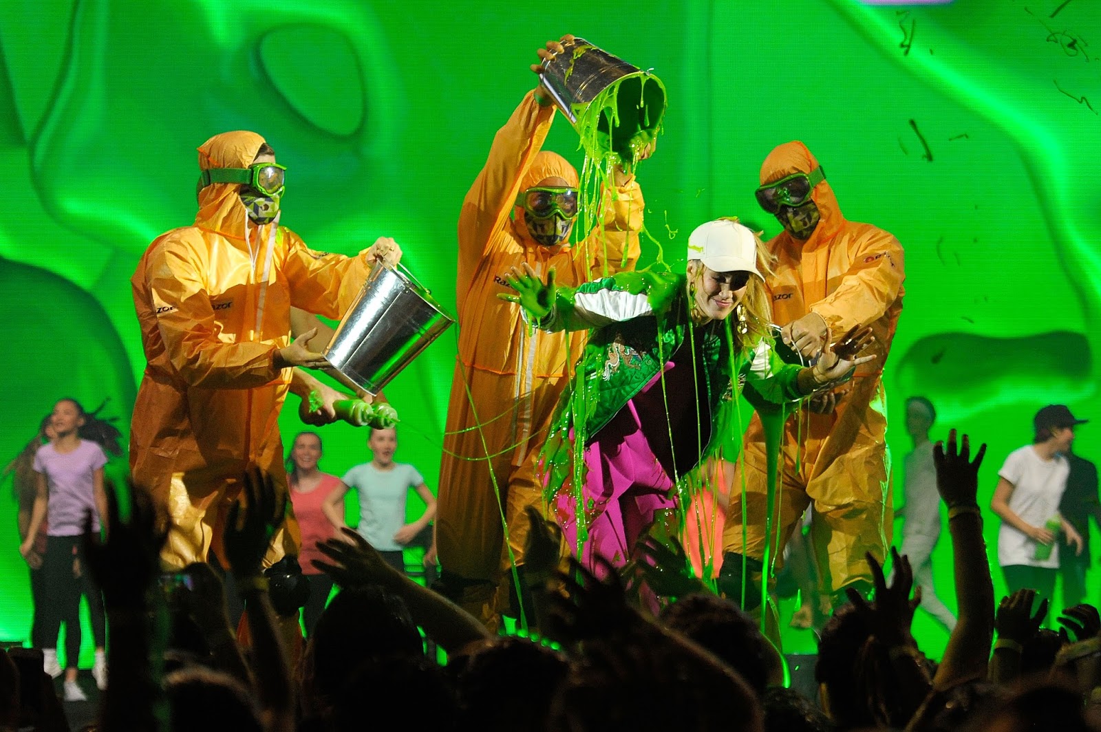 NickALive!: Delta Goodrem Unleashes The Slime At Nickelodeon Australia ...