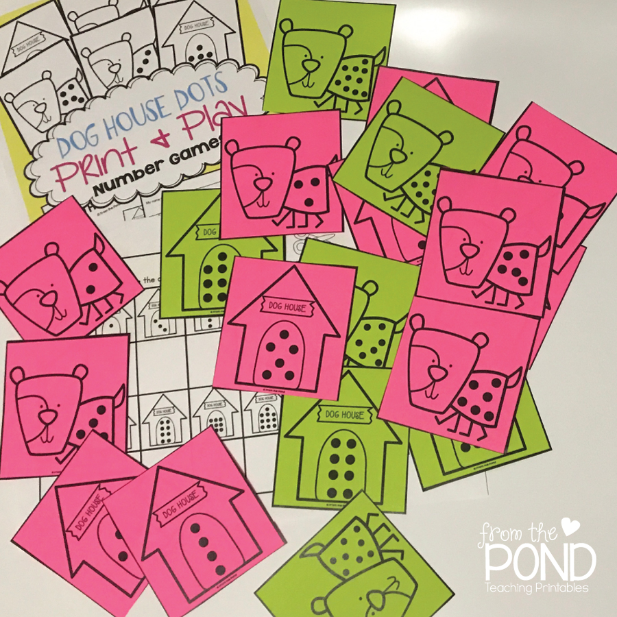 Subitizing Game Freebie {Monday Memory} | From the Pond