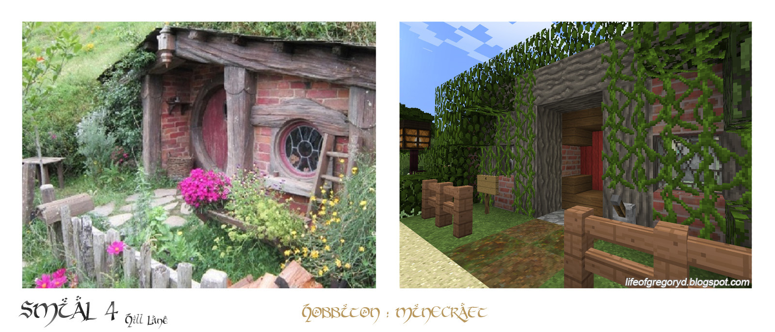 Life of Gregory D: Minecraft - Hobbiton Build - A Brief Tour - Part 6