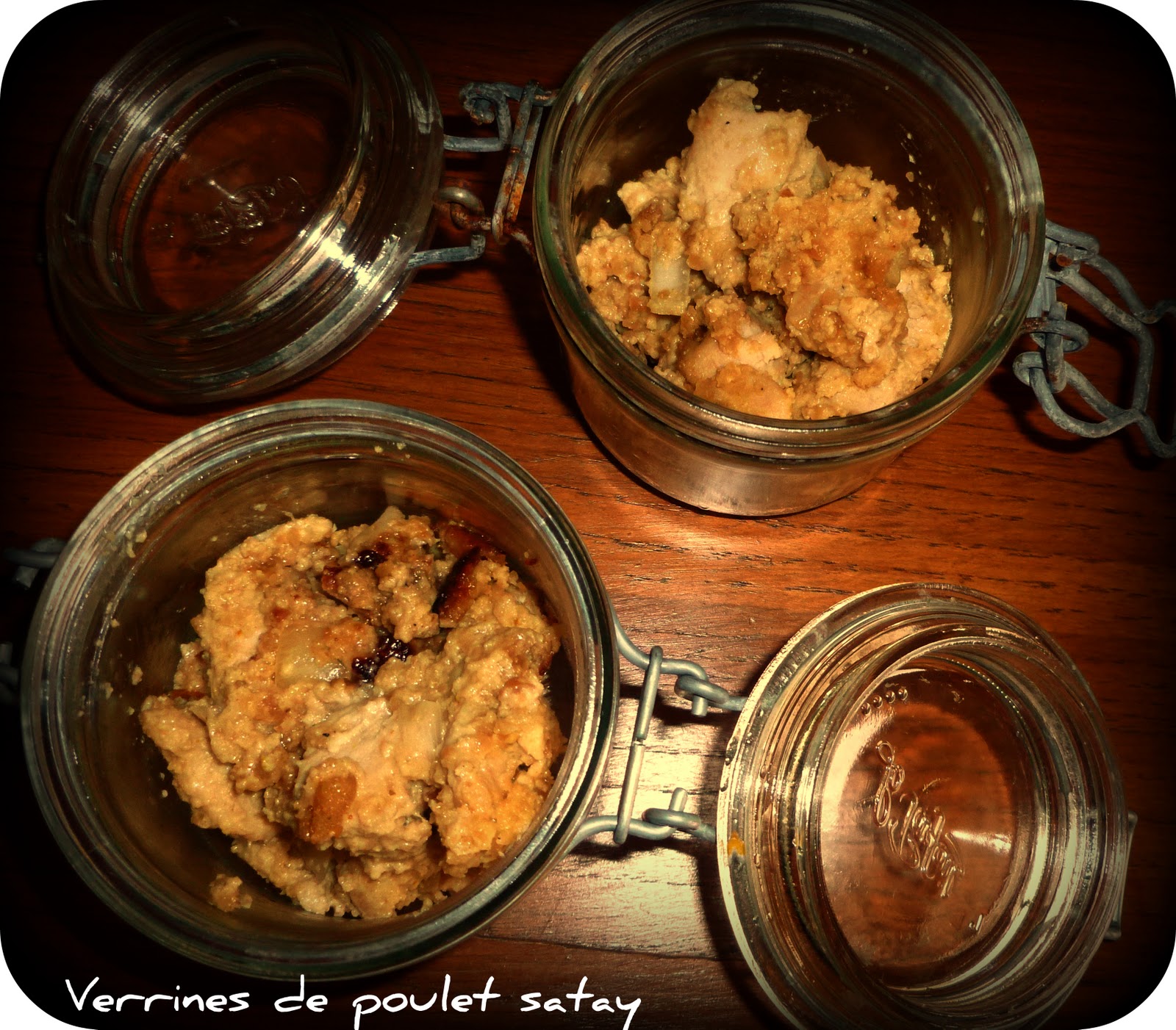 Verrines de Poulet Satay