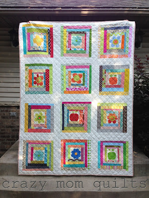 crazy mom quilts: wonky log cabin quilt