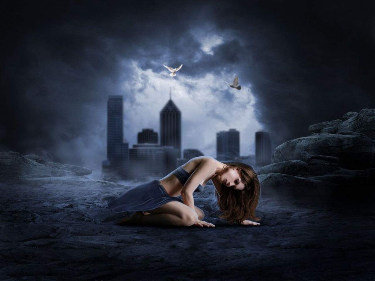 Gothic women wallpaper | SUNSHINE_WALLPAPER