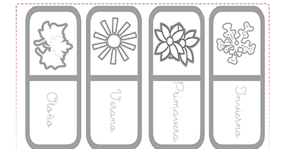 Flashcards estaciones del año para imprimir-Colorear dibujos,letras ...