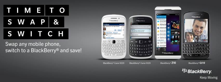 Trade-in your old phone, switch to a brand-new BlackBerry with "Swap ...