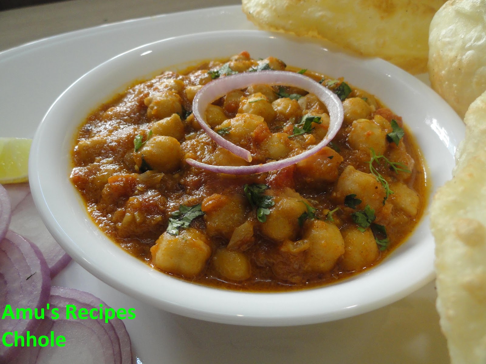 AMU'S RECIPES: Punjabi Chhole