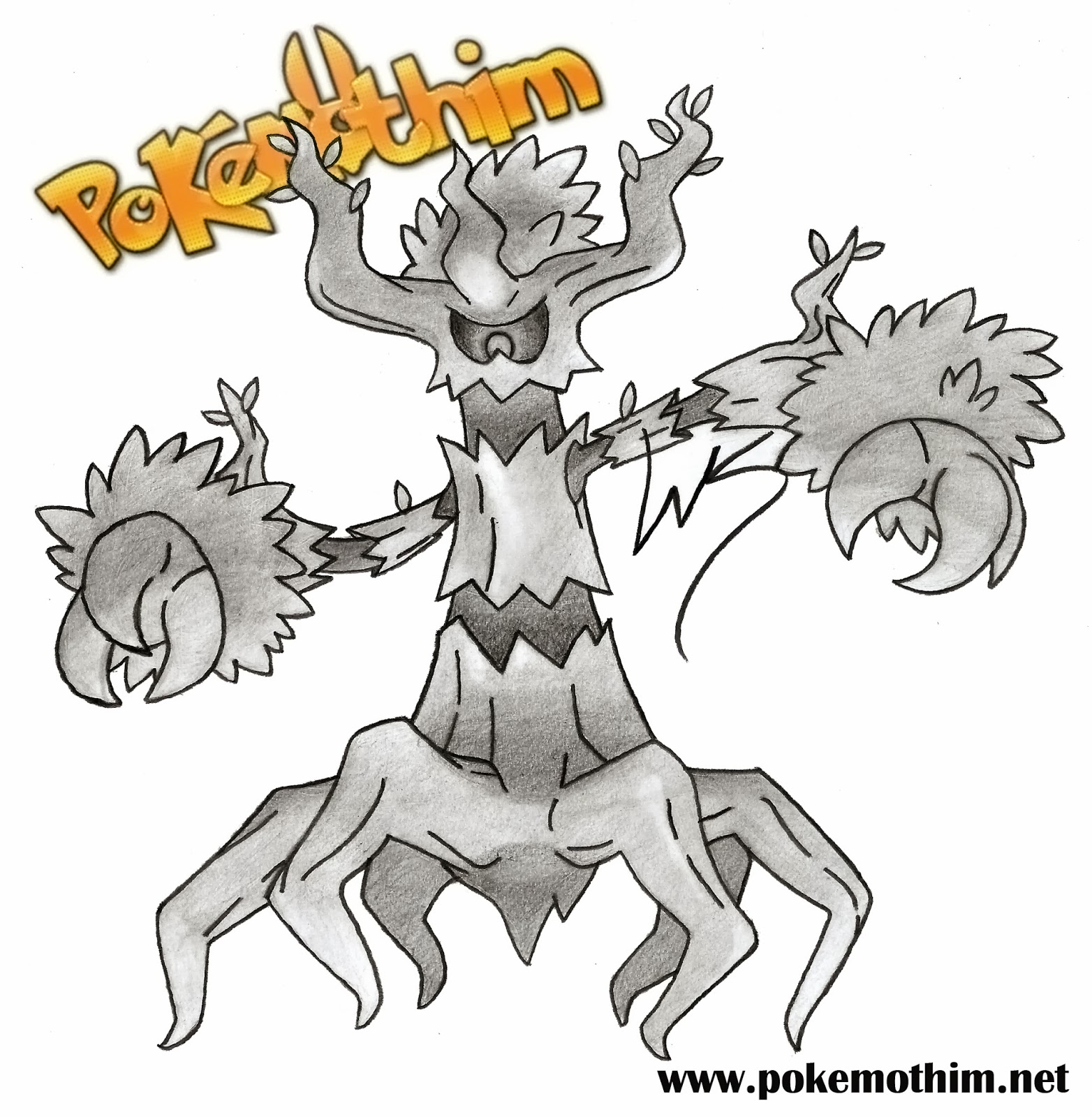 Tutorial de Desenho: Trevenant - Pokémothim