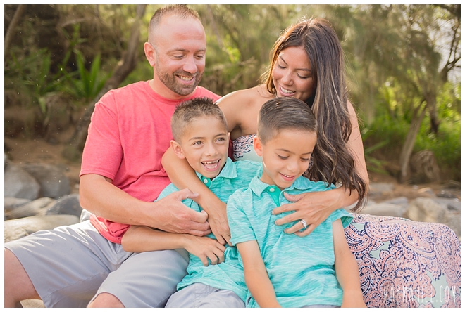 Aloha Freitas Family! Maui Family Portraits at DT Fleming beach