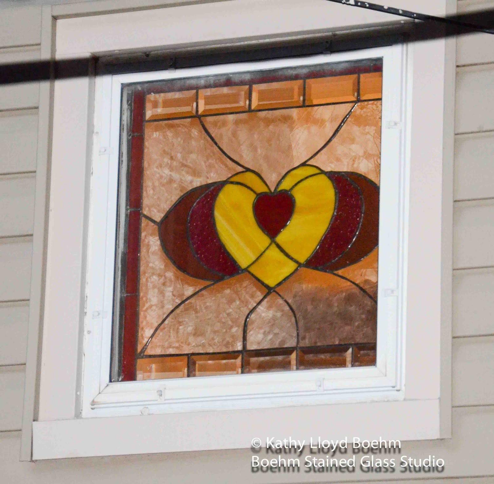 Boehm Stained Glass Blog: Stained Glass Heart Window
