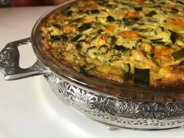 Rhonda's Creative Life: Sunday's Supper/Zucchini Pie