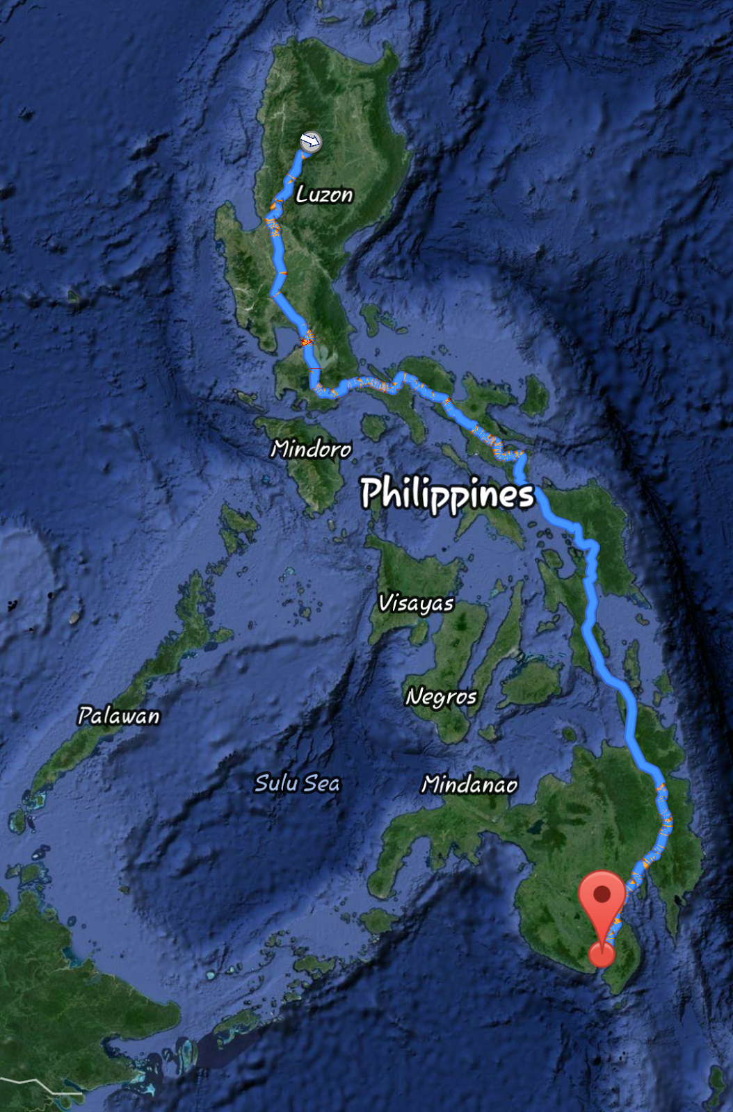 Drive the Philippine Island, From North to South