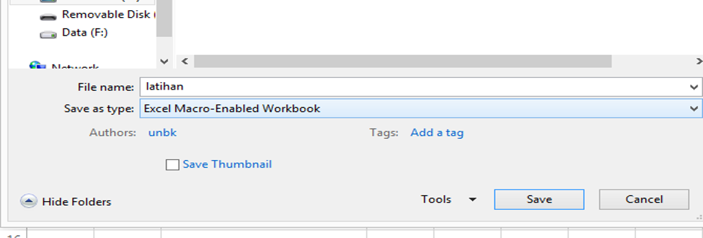 Input Data Menggunakan Makro