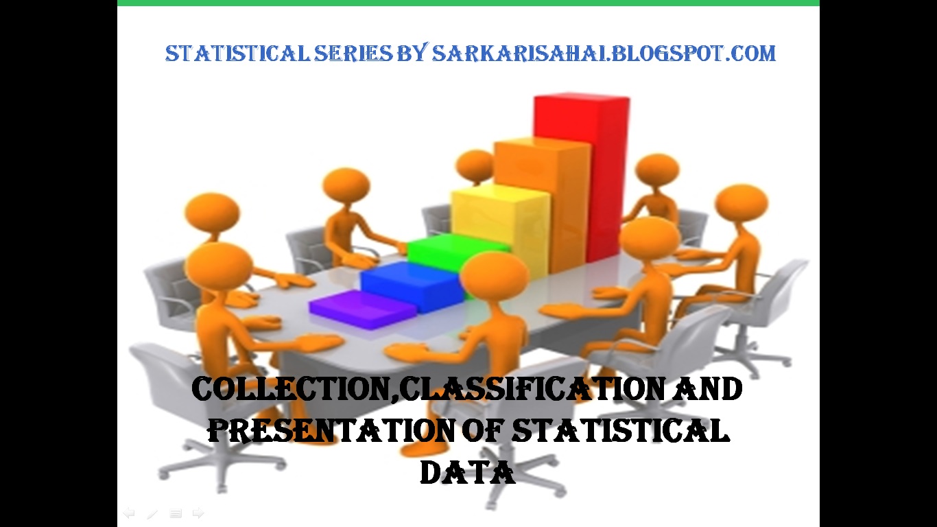 1.COLLECTION,CLASSIFICATION AND PRESENTATION OF STATISTICAL DATA ...