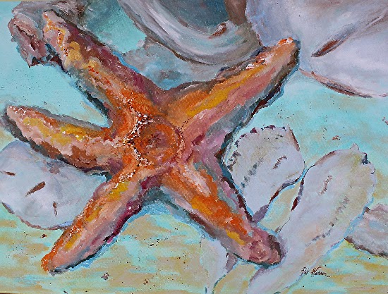 Seascape Artists International: Starfish, Sea Life Art Painting ...
