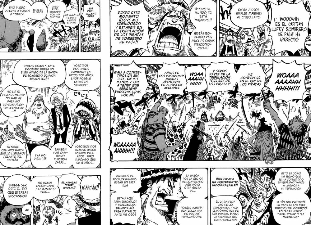 One Piece Manga Capitulo 600. La isla del comienzo ~ ParaisoGrandLine