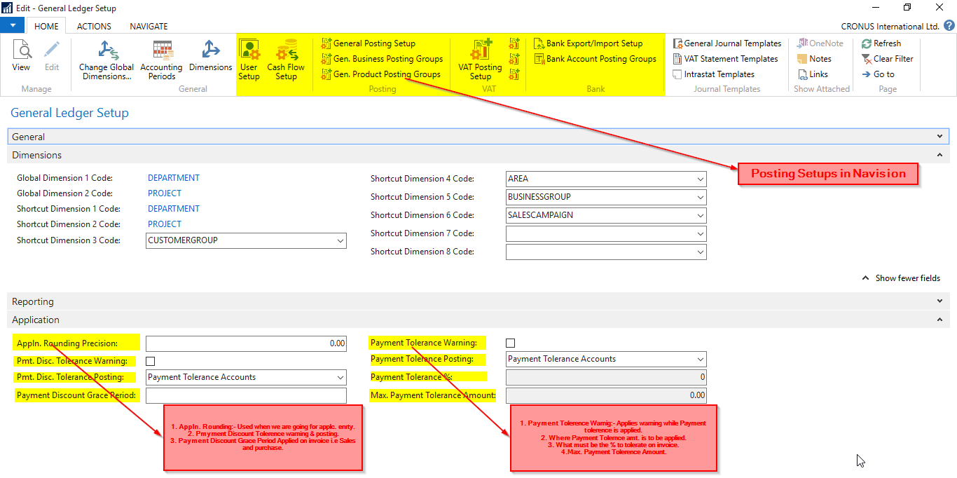 MS Dynamics 365 Business Central : NAV 2017 GL SETUP of MS Dynamics NAV ...