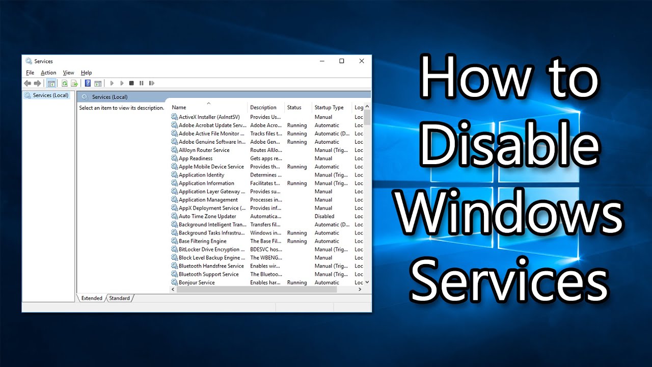 How to disable windows server