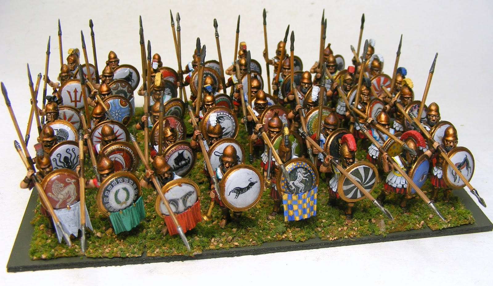 Evil Bob's Miniature Painting: 28mm Greek Mercenary Hoplites
