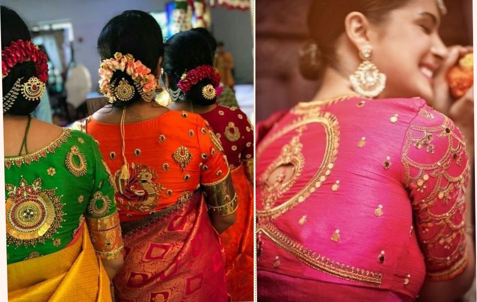 Embellished Kasu Blouse designs