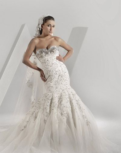 Walid Atallah Tasarımı Taşlı Gelinlik Modelleri