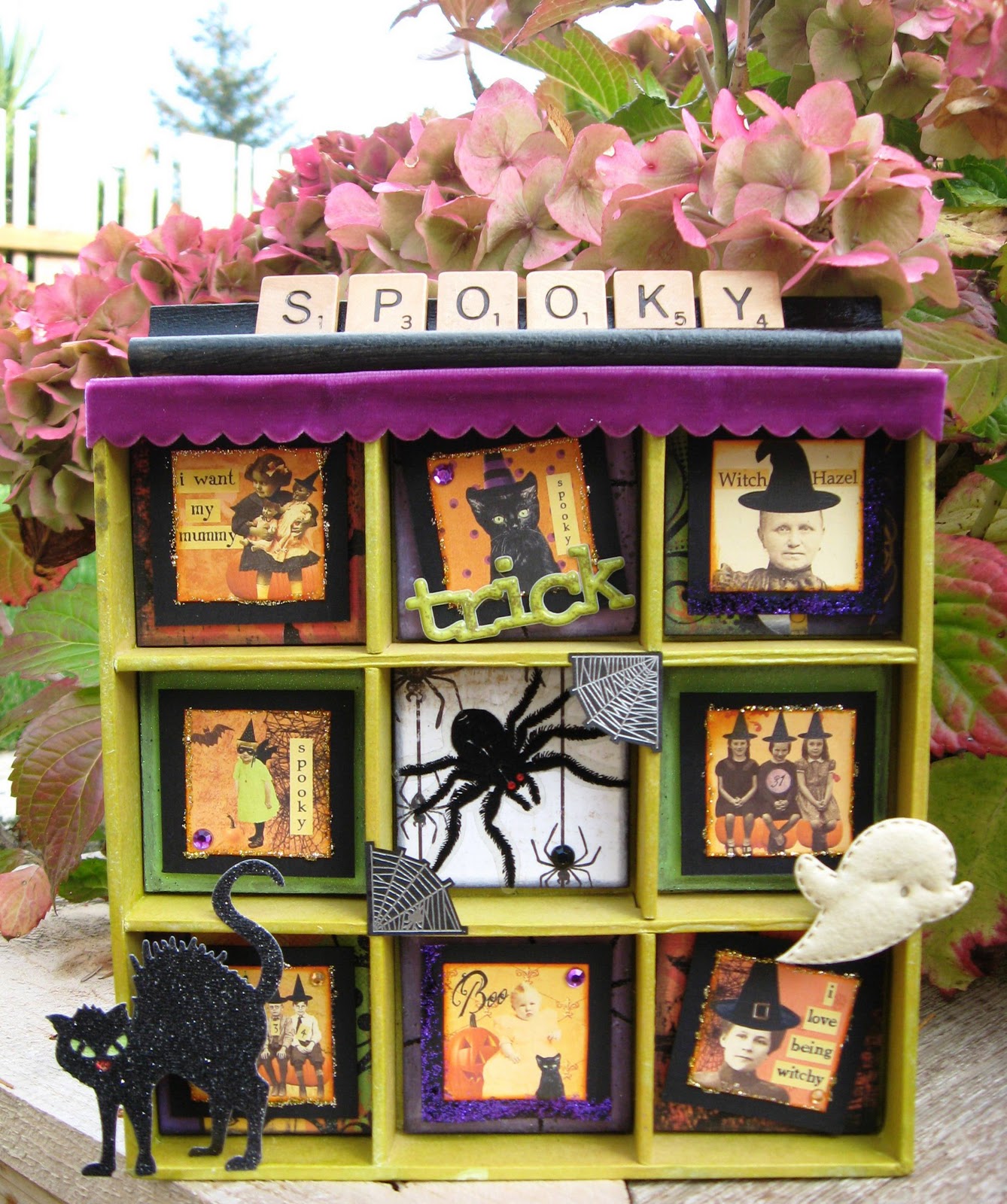 Maximum Embellishment: MY "SPOOKY" SHADOW BOX