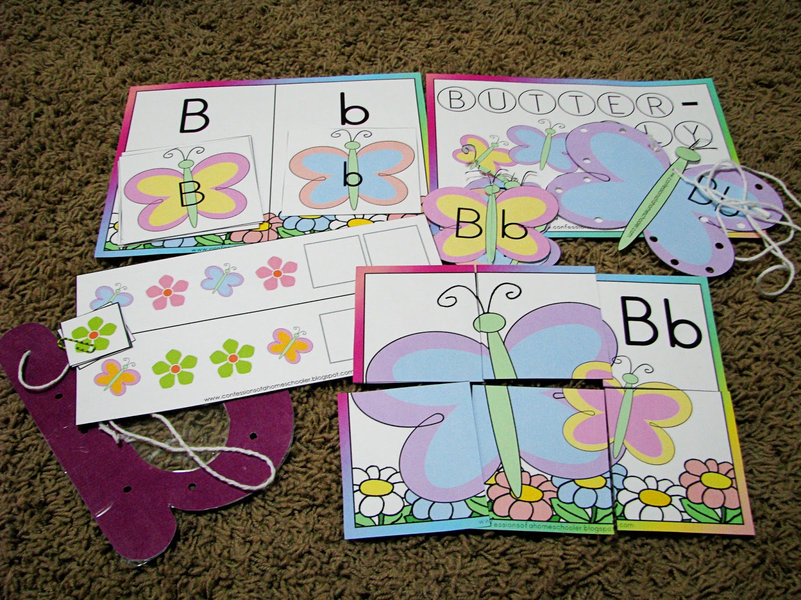 Mommy's Little Helper: Letter B as in Butterfly Preschool Theme