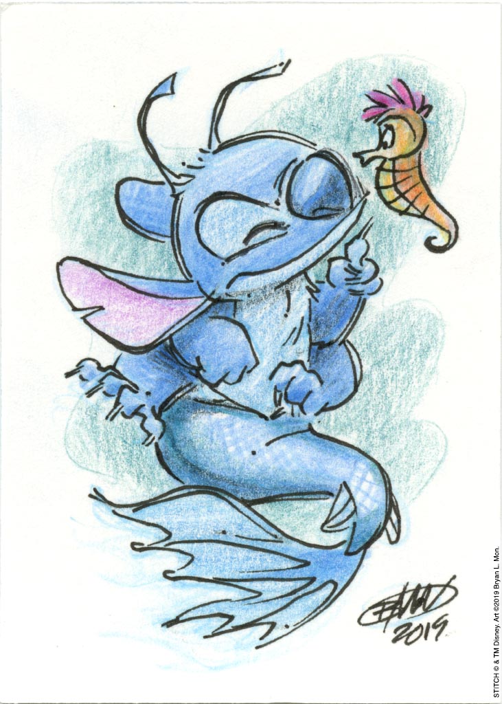 Stitch Alien Form Drawing