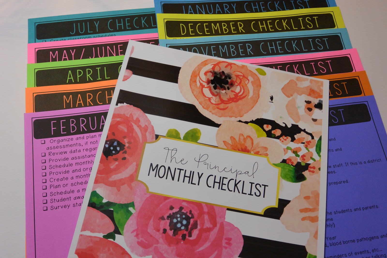 Principal's Monthly To-Do Checklists - Stephanie McConnell/Principal ...