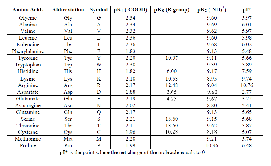 Blog of Science: Amino Acids