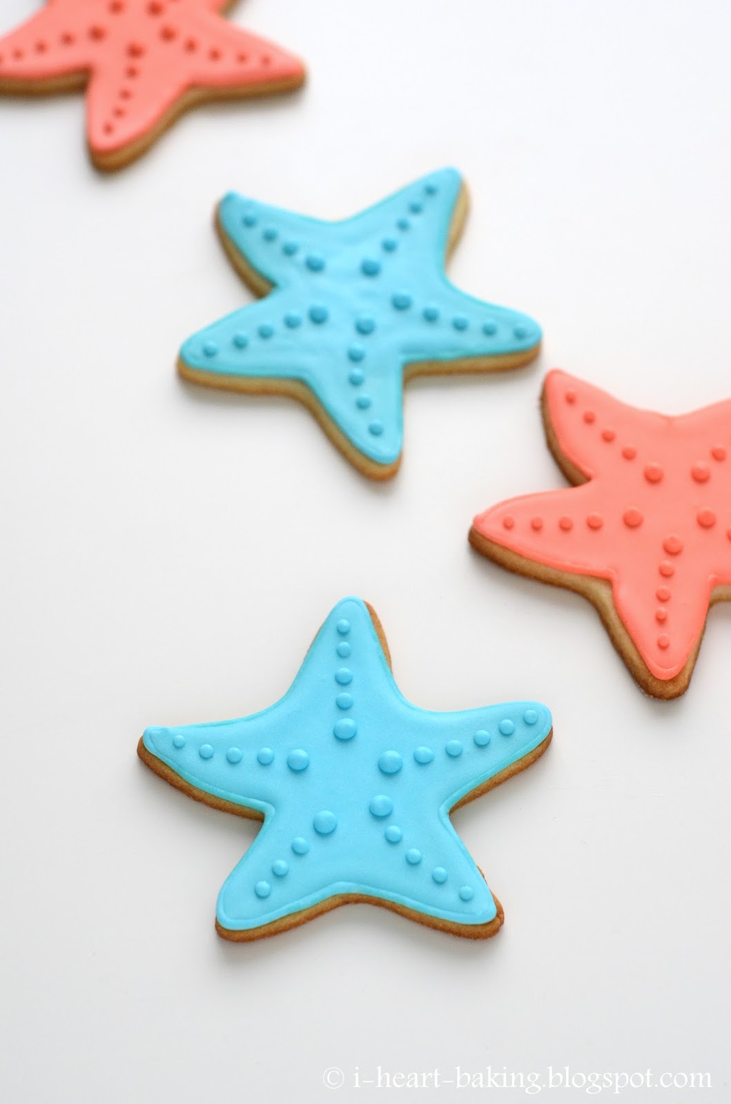 i heart baking!: seashell, starfish, and seahorse cookies