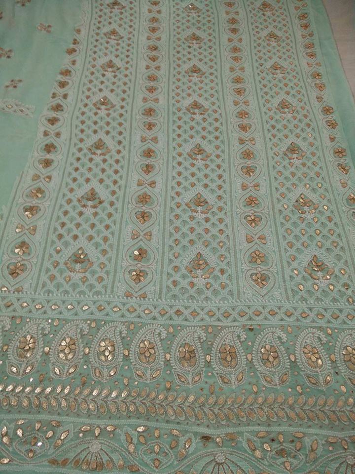 chikankari work for EID 2017