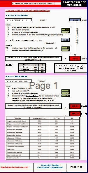 Grounding Design Calculations – Part Four ~ Electrical Knowhow