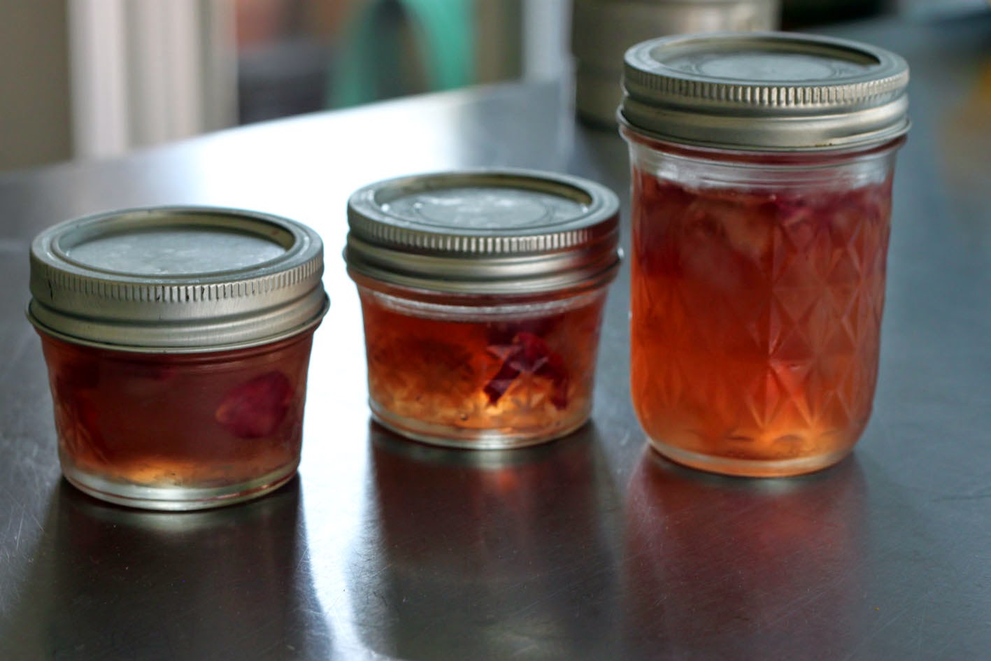 tend: Rose petal and jasmine flower jam