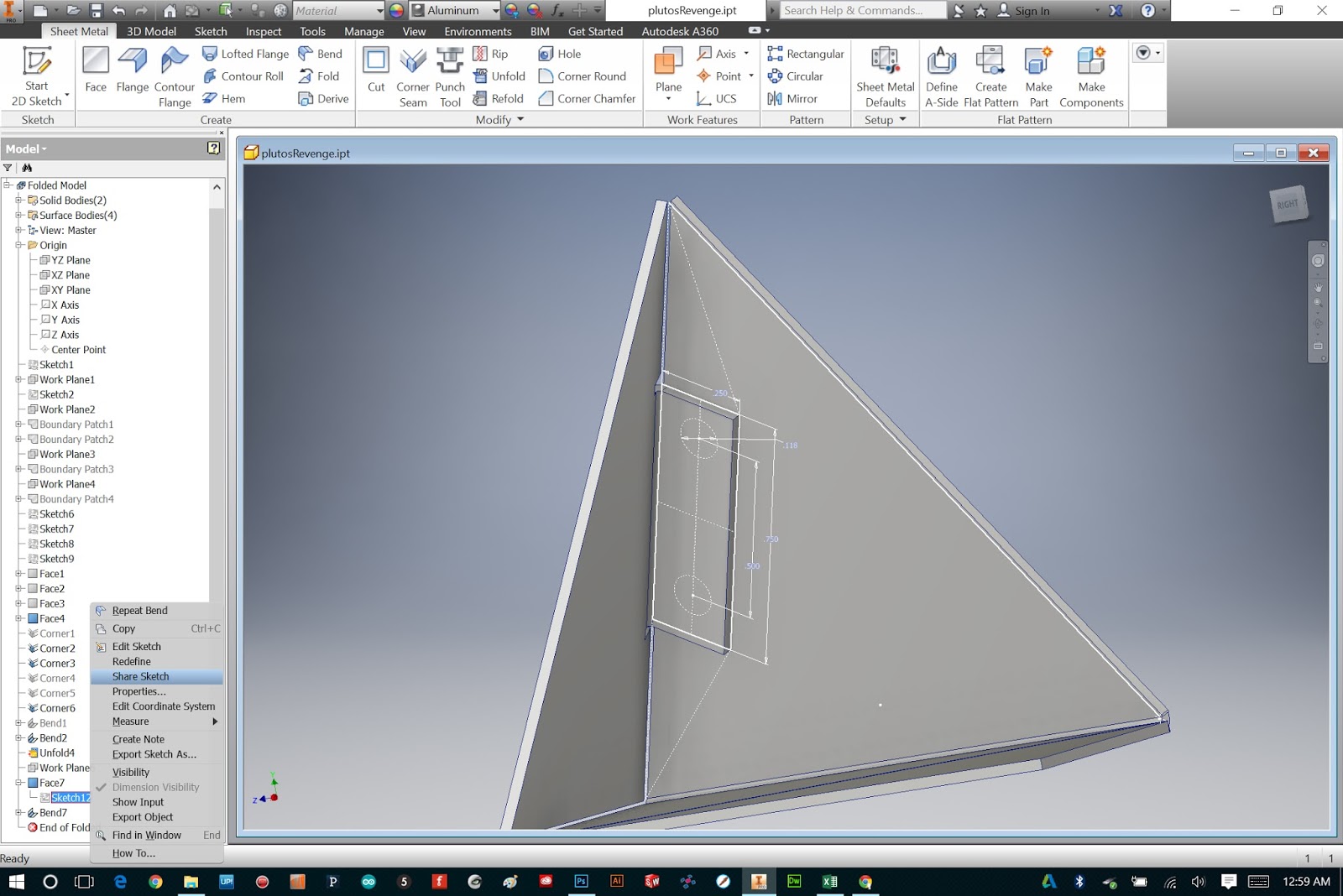 Bryan Cera: Autodesk Inventor: Sheet Metal Tabs and Fasteners