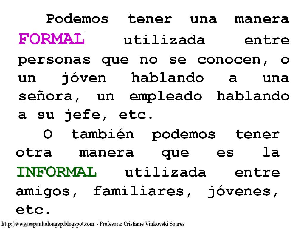 Formas de tratamiento: ¿Que son las formas de tratamientos?