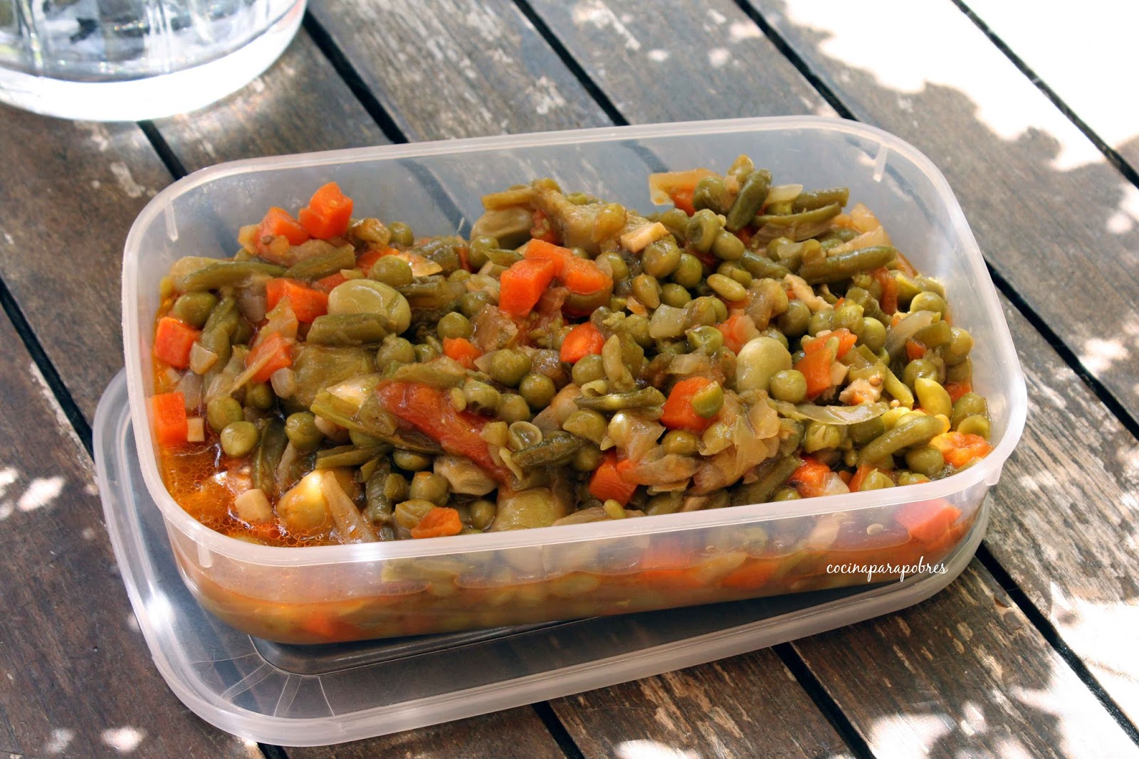 Cocina para pobres: Menestra de verduras en salsa, #untaperderechupeteTS