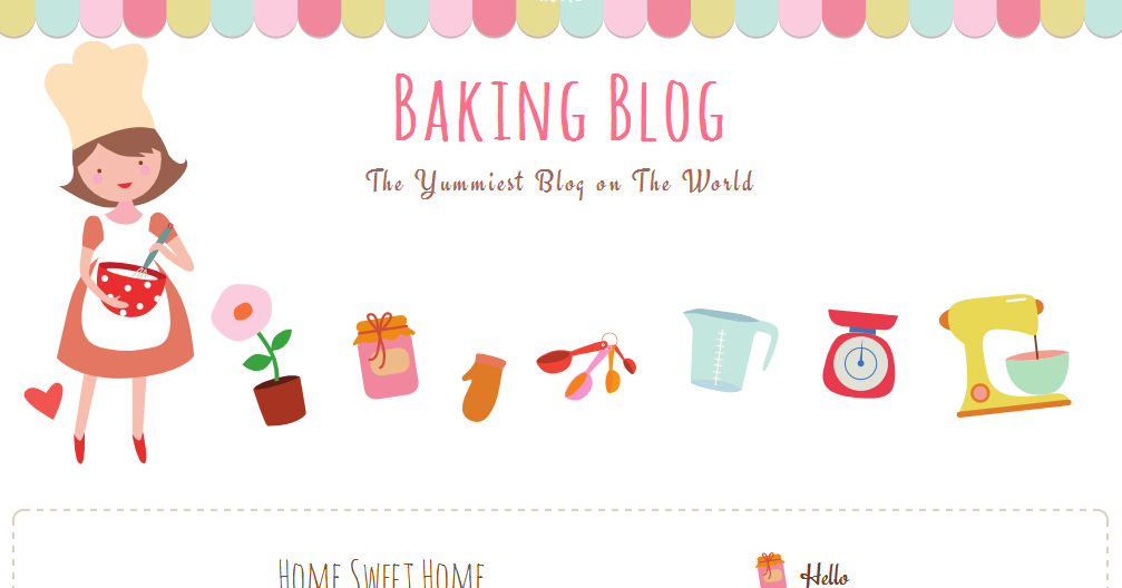 Baking Blog Free Blogger Template | Ipietoon - Blog Design and Online ...