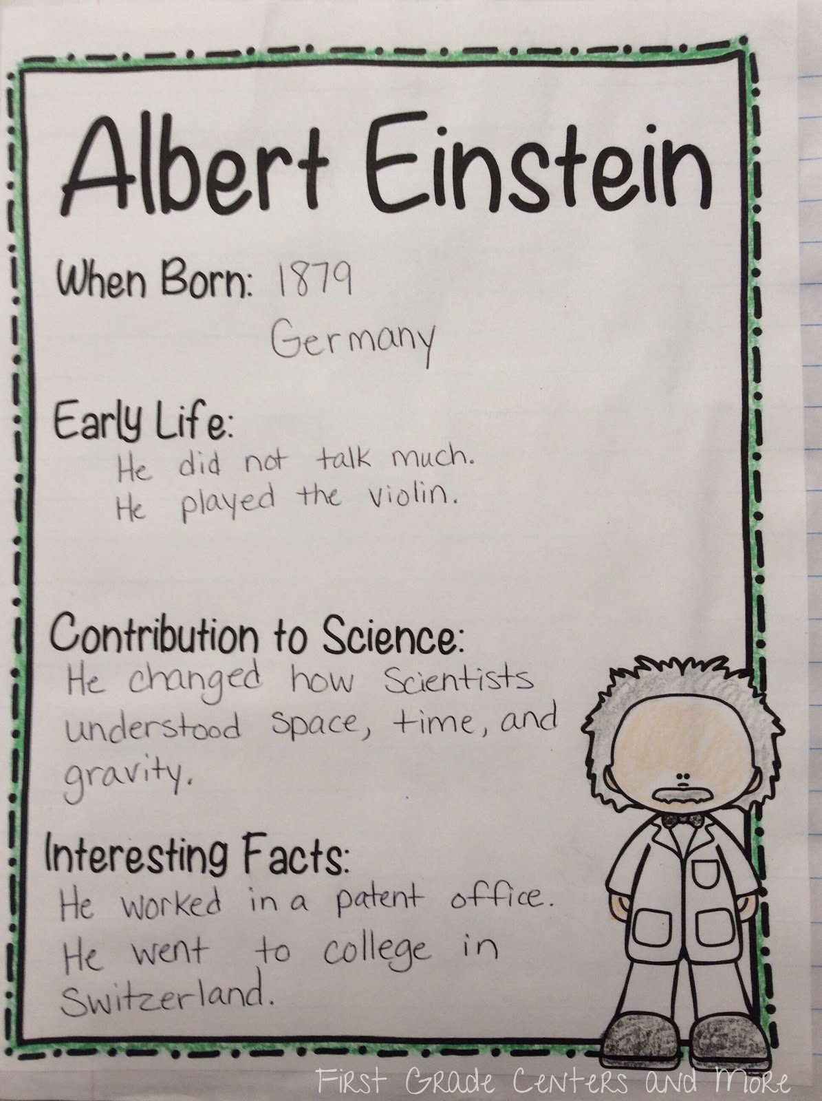 Interactive Science Notebook - First Grade Centers and More