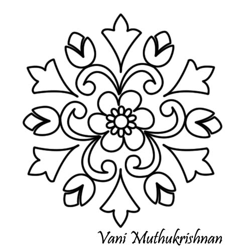 My Kolam: Floral rangoli