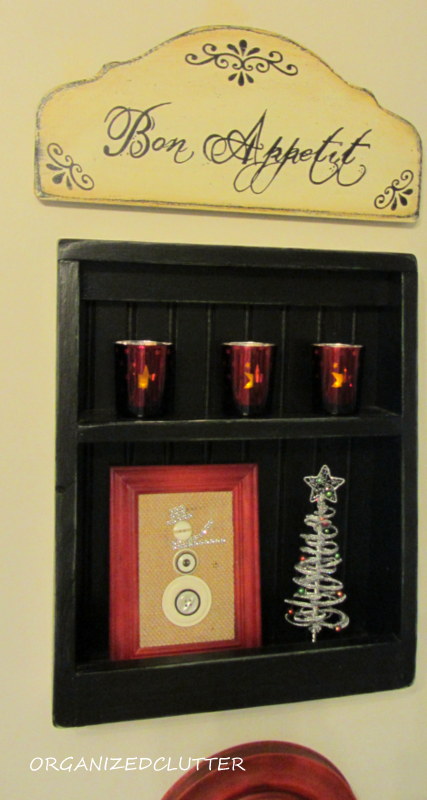 Kitchen Christmas Shadow Box - Organized Clutter