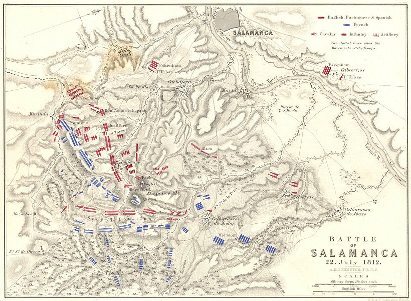 Battle of Salamanca, was fought on 22 July 1812. - Napoleonic Wars